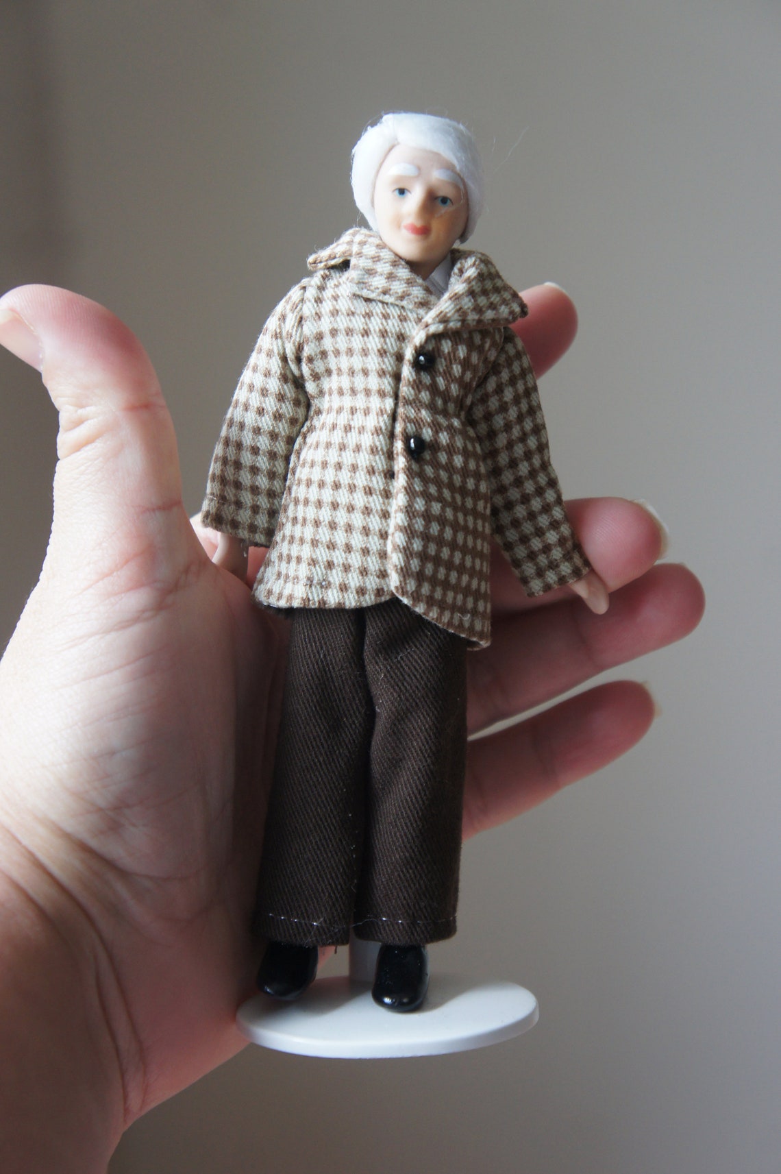 Vintage 1:12th Scale Dolls House Gentleman Grandfather - Etsy UK