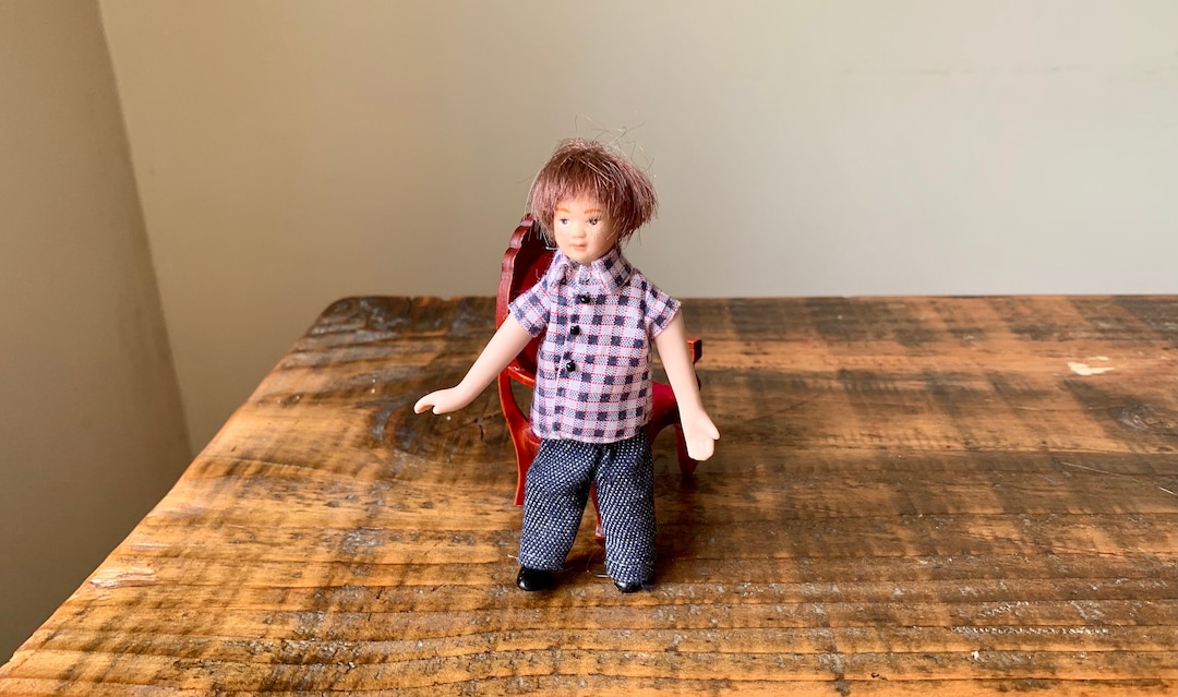 Vintage, 1:12th Scale, Dolls House, Figurine, Doll, Mid Century, Modern ...