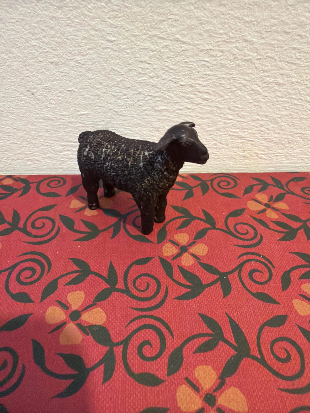 Vintage, 1:12th Scale, Dolls House, Miniature, Plastic, Black, Lamb ...