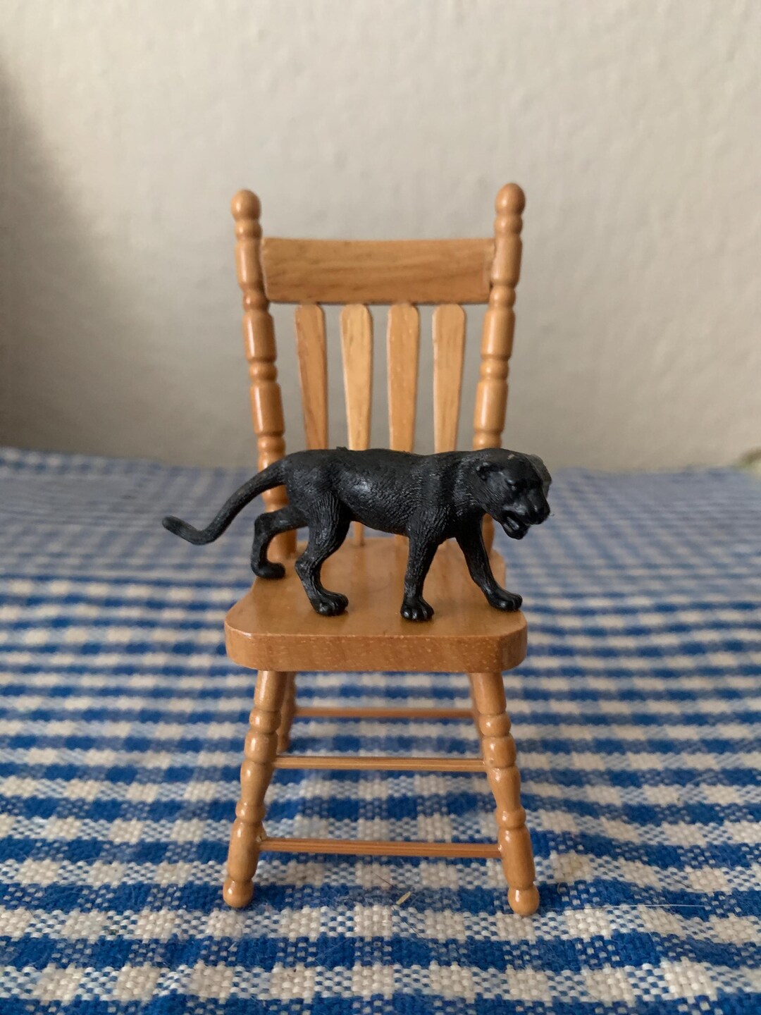 Vintage, 1:12th Miniature, Plastic, Panther, Toy, Animal, Zoo, Safari ...
