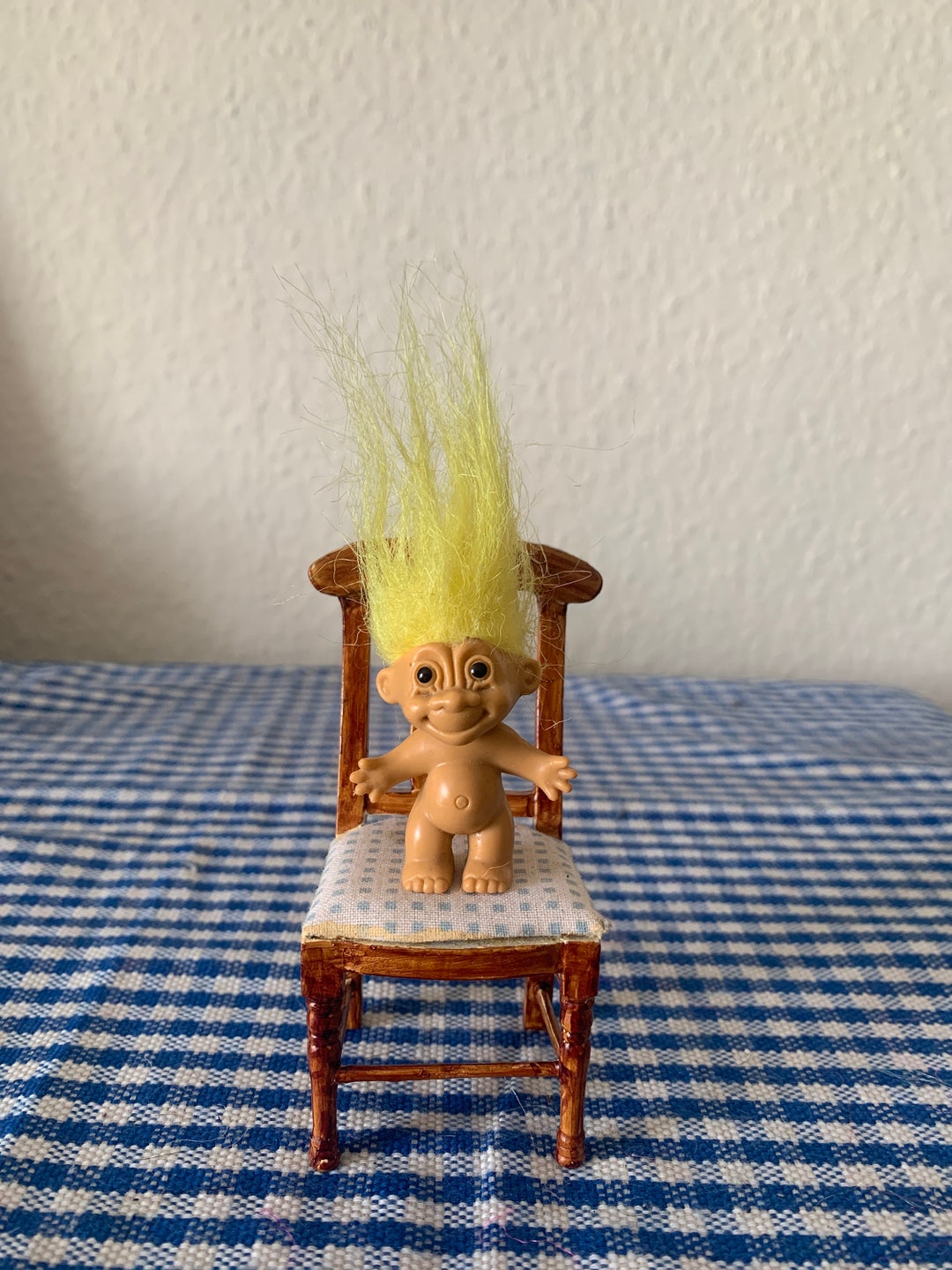 Vintage, 1:6th Scale, Dolls House, 1980s, Russ, Miniature, Yellow Hair ...