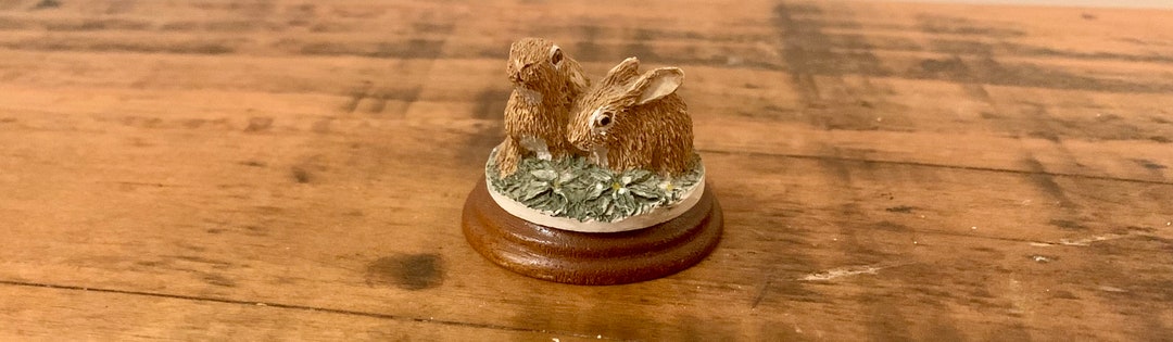 Vintage, 1989, 1:12th Scale, Dolls House, Peter Fagan, Rabbits ...