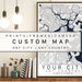 City Map Wall Art Framed, Canvas or Print - Wayfinder Creative - Etsy