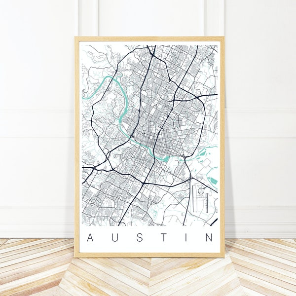 Austin Map - Etsy
