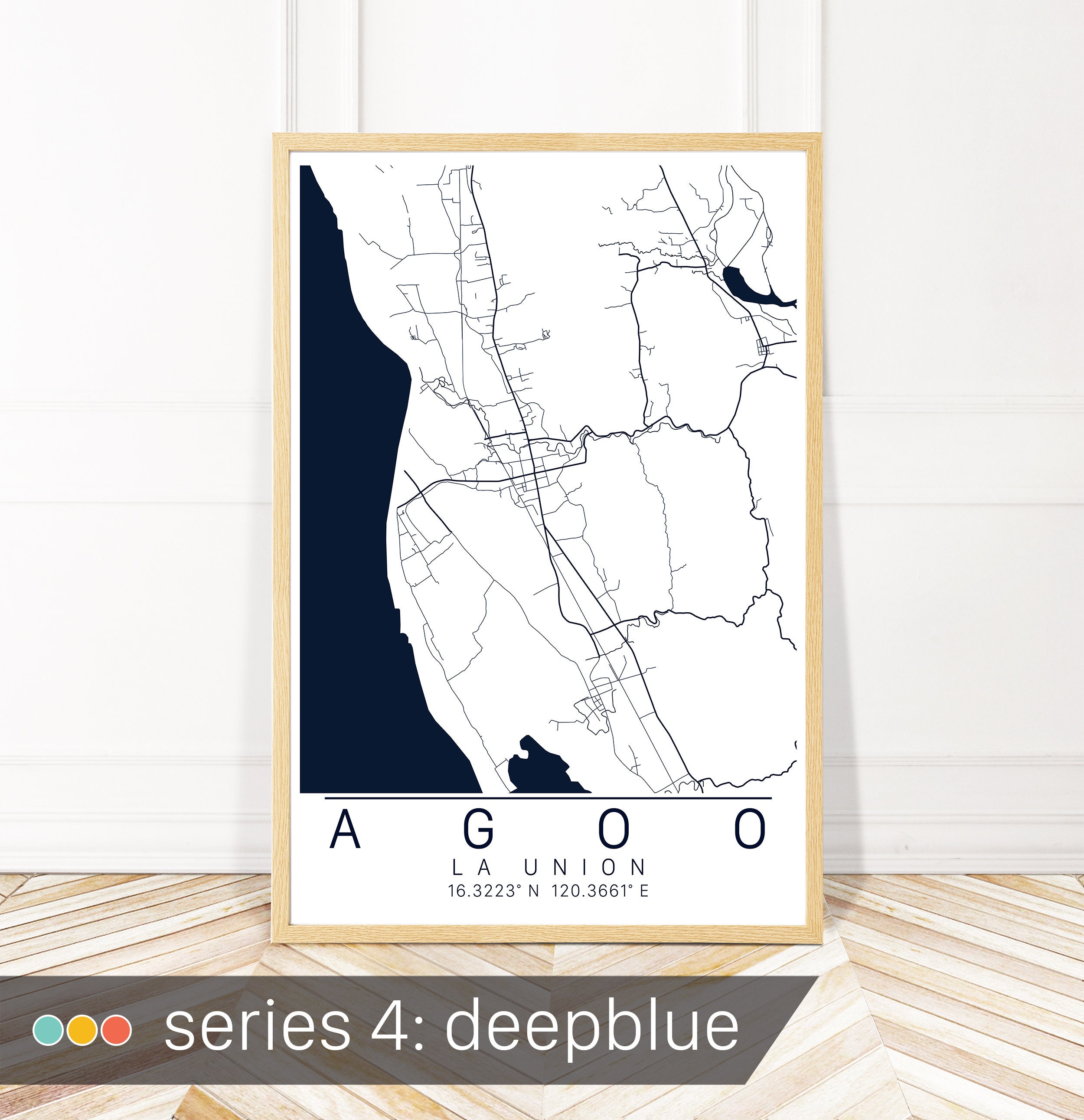 Agoo City Art Map of Agoo Philippines City Art Framed | Etsy Australia