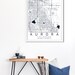 Aurora Map Art Canvas Framed or Prints- Map of Aurora Colorado - City ...