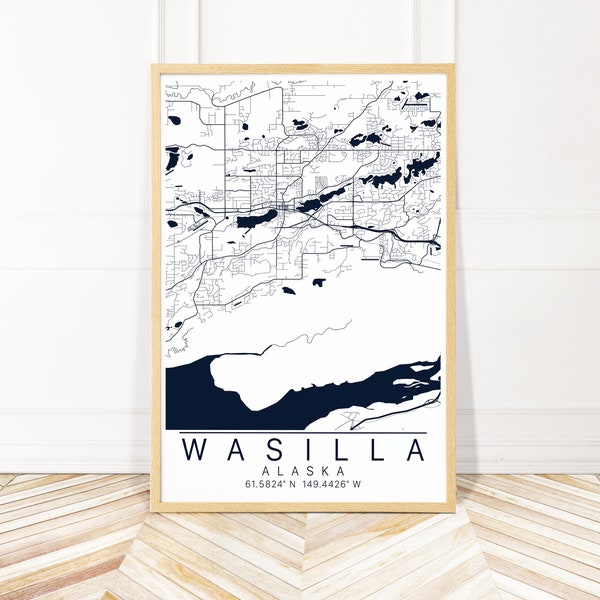 Ak Map Wall Art - Etsy