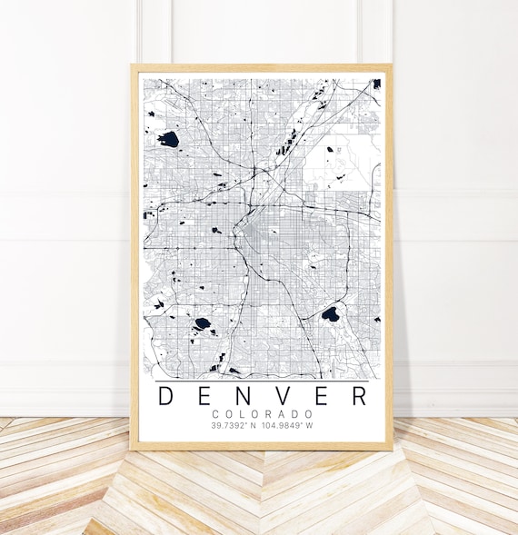 Mapa De La Ciudad De Denver, Colorado