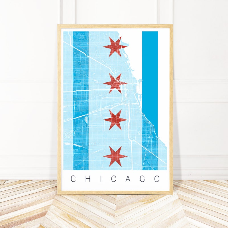 Chicago Flag - Etsy