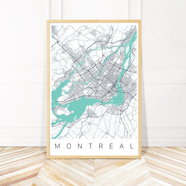 Montreal Map - Etsy