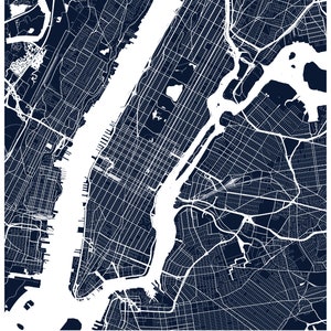 City Map Art Bundle Set of 2 Maps Framed Canvas or Prints - Etsy