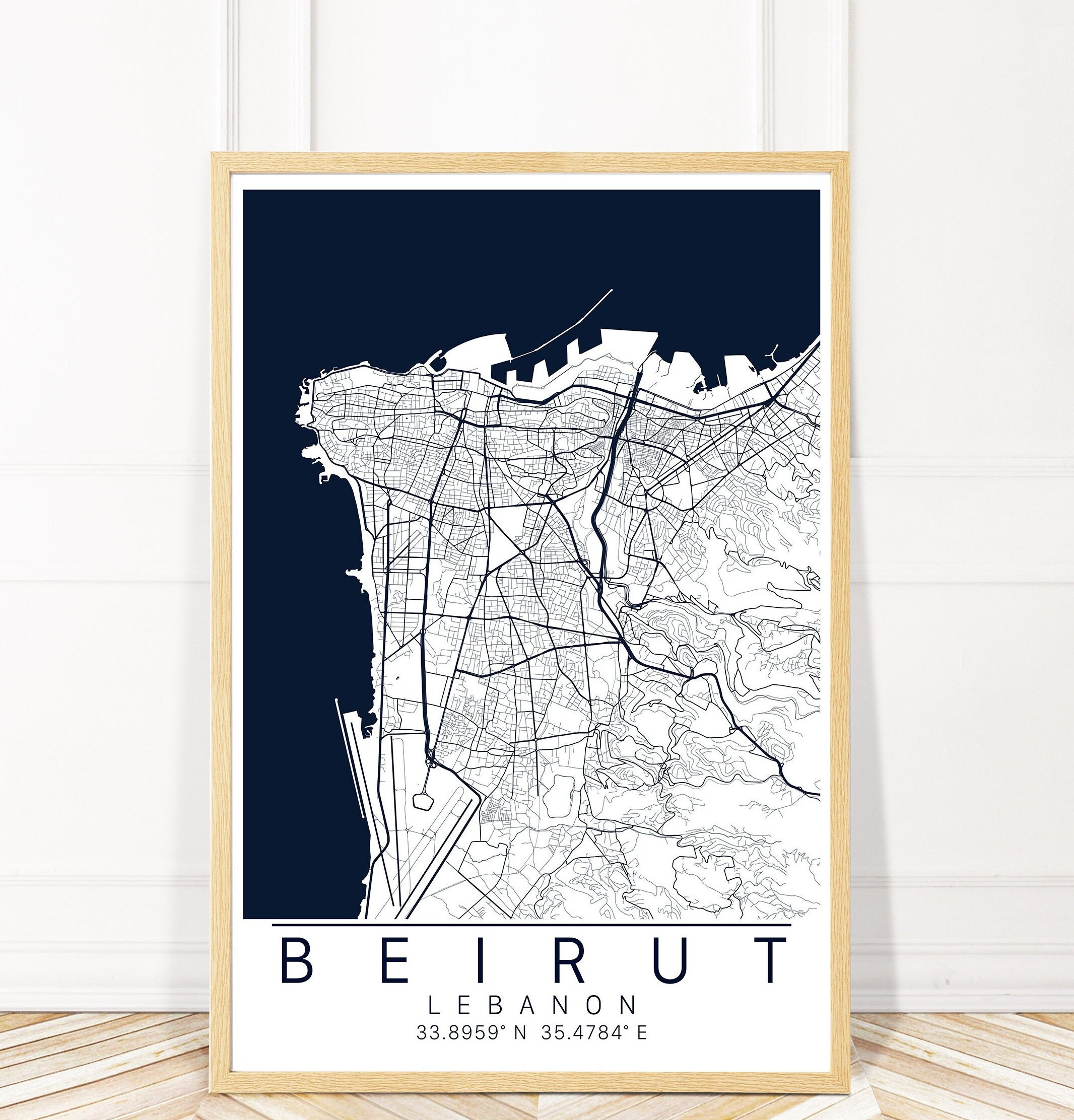 Beirut Map Detailed