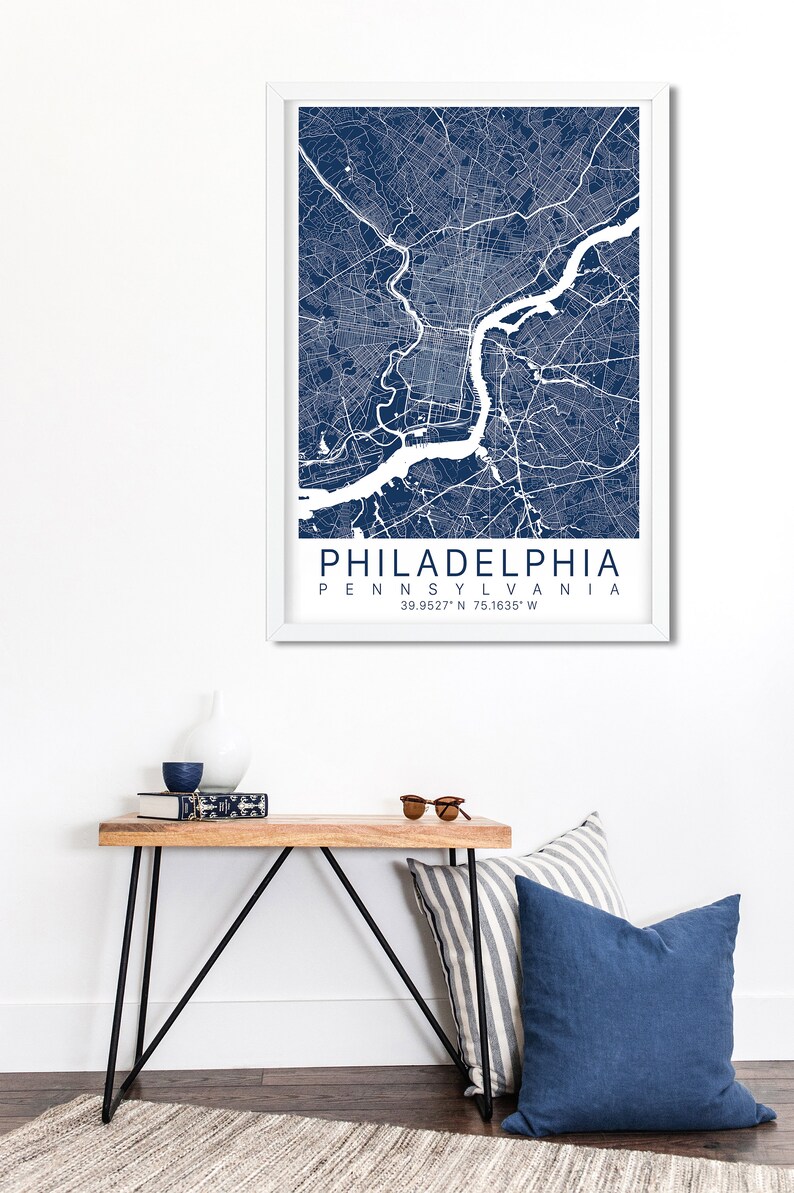 Custom City Map Art Framed Canvas or Print Canvas City Map - Etsy