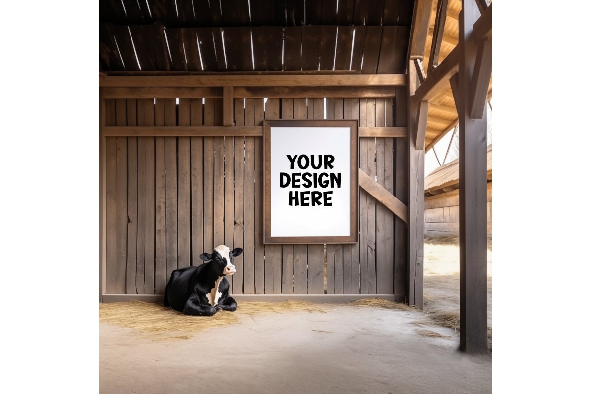 Farmhouse Wood Sign Mockup Set - Cow - Roosters - Goat - Pigs - Mini ...