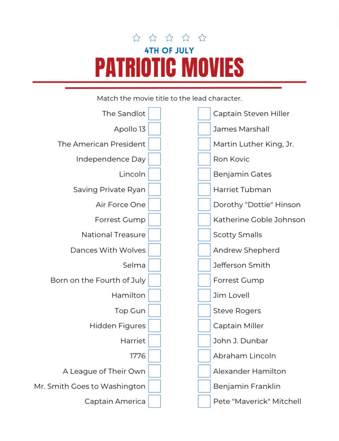 PRINTABLE July 4th TRIVIA BUNDLE Game, Party Game, Patriotic Game ...