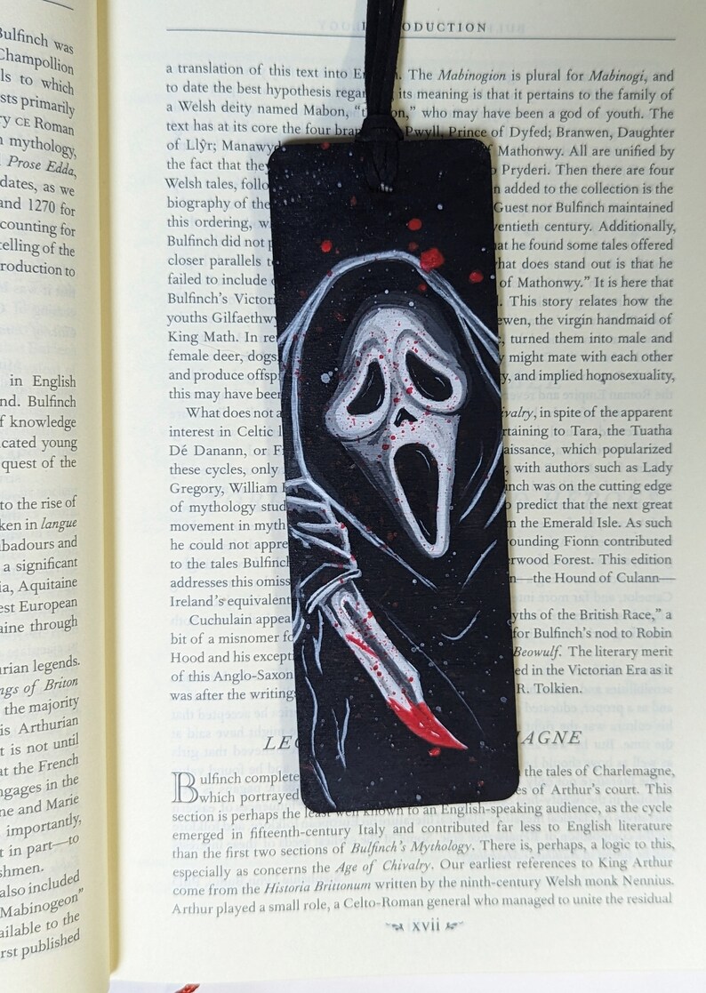 Scream Bookmark Ghost Face Bookmark - Etsy