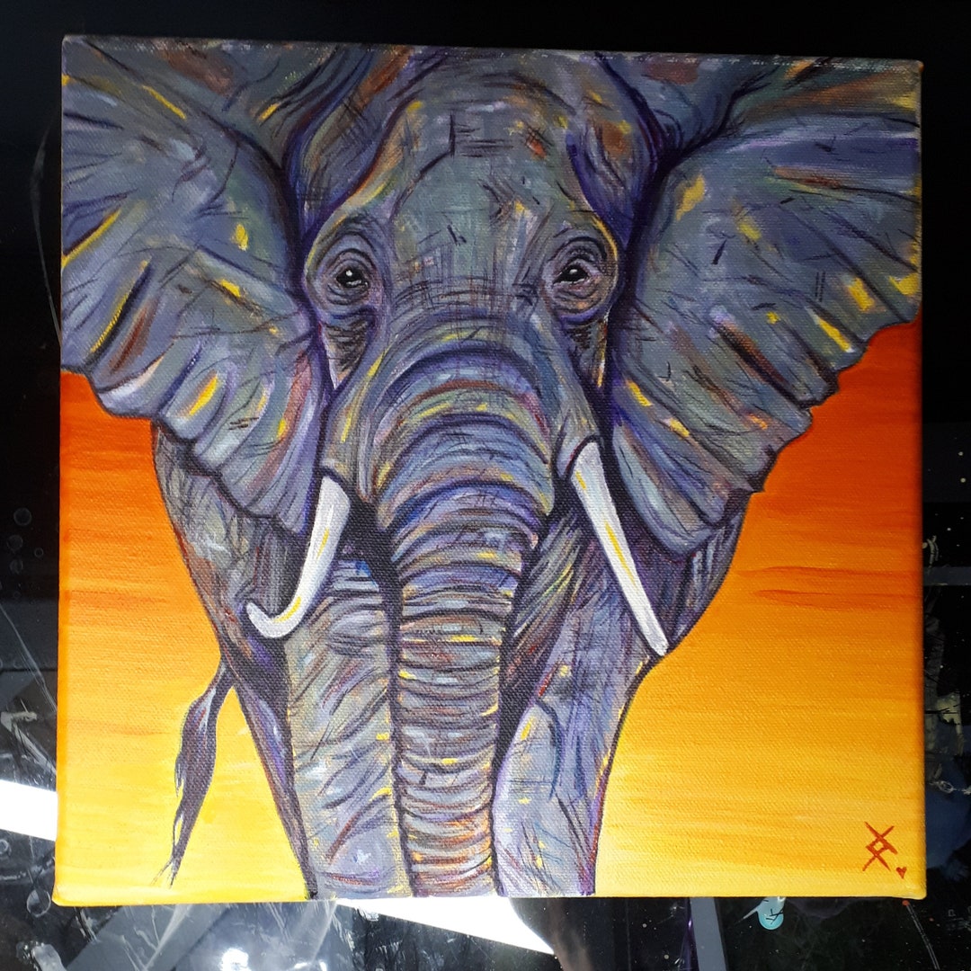 Elefante, Arte mural de elefante, Arte de elefante, Pintura de ...