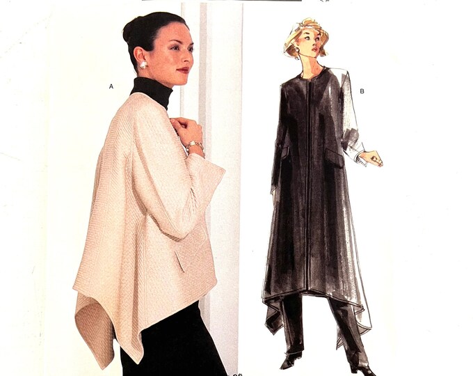 Vogue Jacket Sewing Pattern 2232 Geoffery Beene Designer Coat Size 8-22 ...