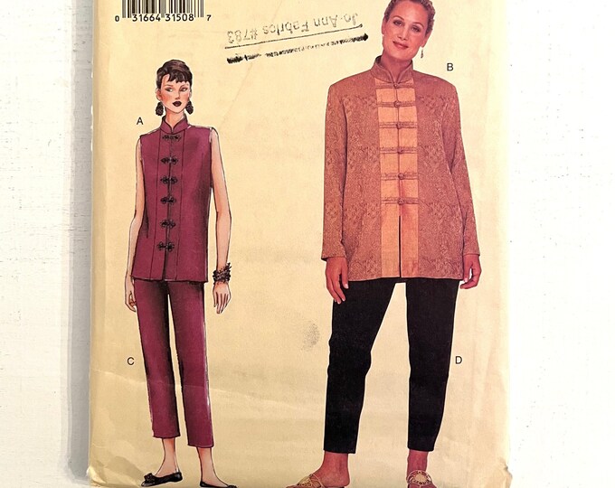 Pants and Top Vogue Sewing Pattern 7263 Betzina Fashion Size GHIJ Uncut ...