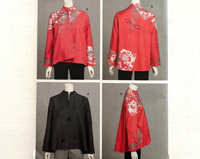 Uncut Vogue Sewing Pattern Tilton 8654 Misses Jacket With Asymmetrical ...