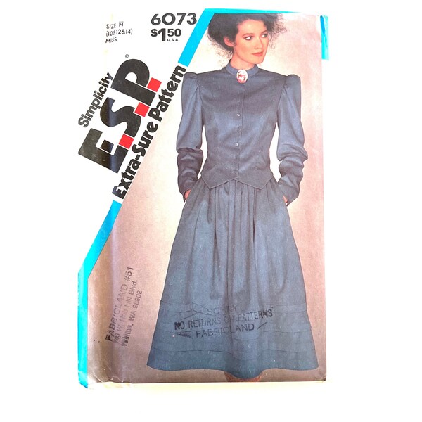 1980s Dress Pattern - Etsy
