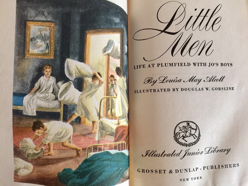 1947 Little Men Book Louisa Alcott Illustrated by Douglas Gorsline ...