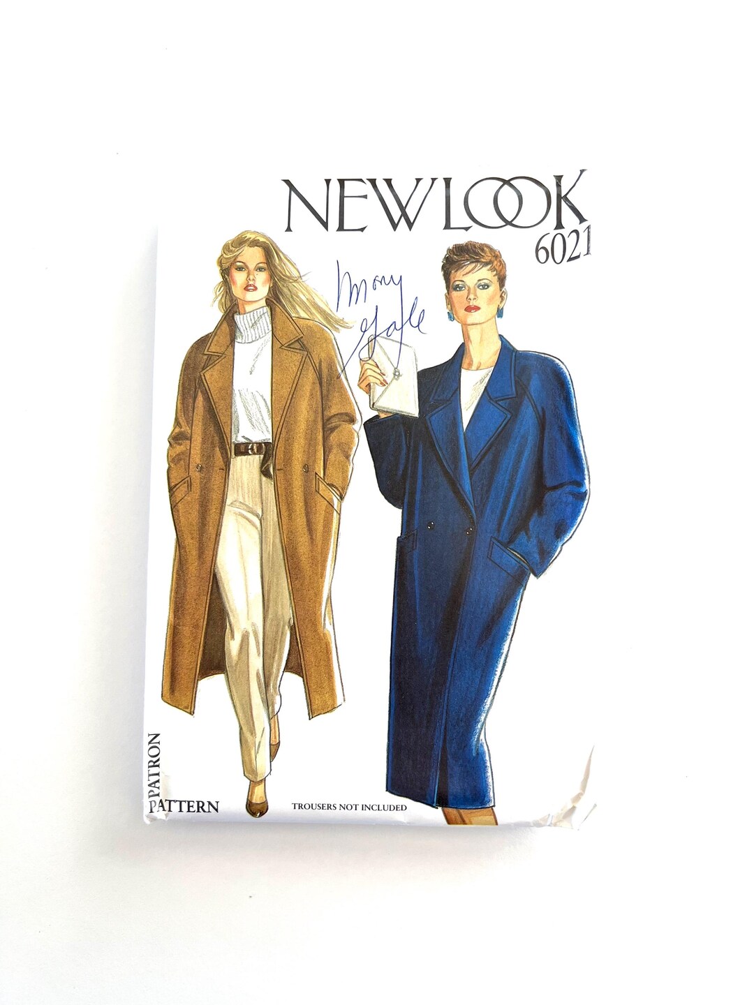 Double Breasted Coat Sewing Pattern New Look 6021 Jacket Size 8-18 - Etsy