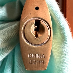 Brass Padlock, Vintage Corbin Cabinet Lock and Key, CCL Company ...