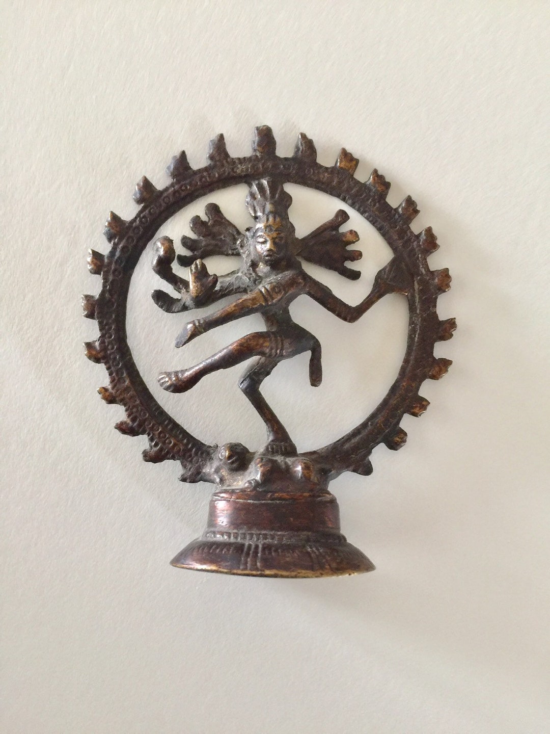 Nataraja Shiva Hindu Statue Figurine Dancing Lord Circle of Fire ...