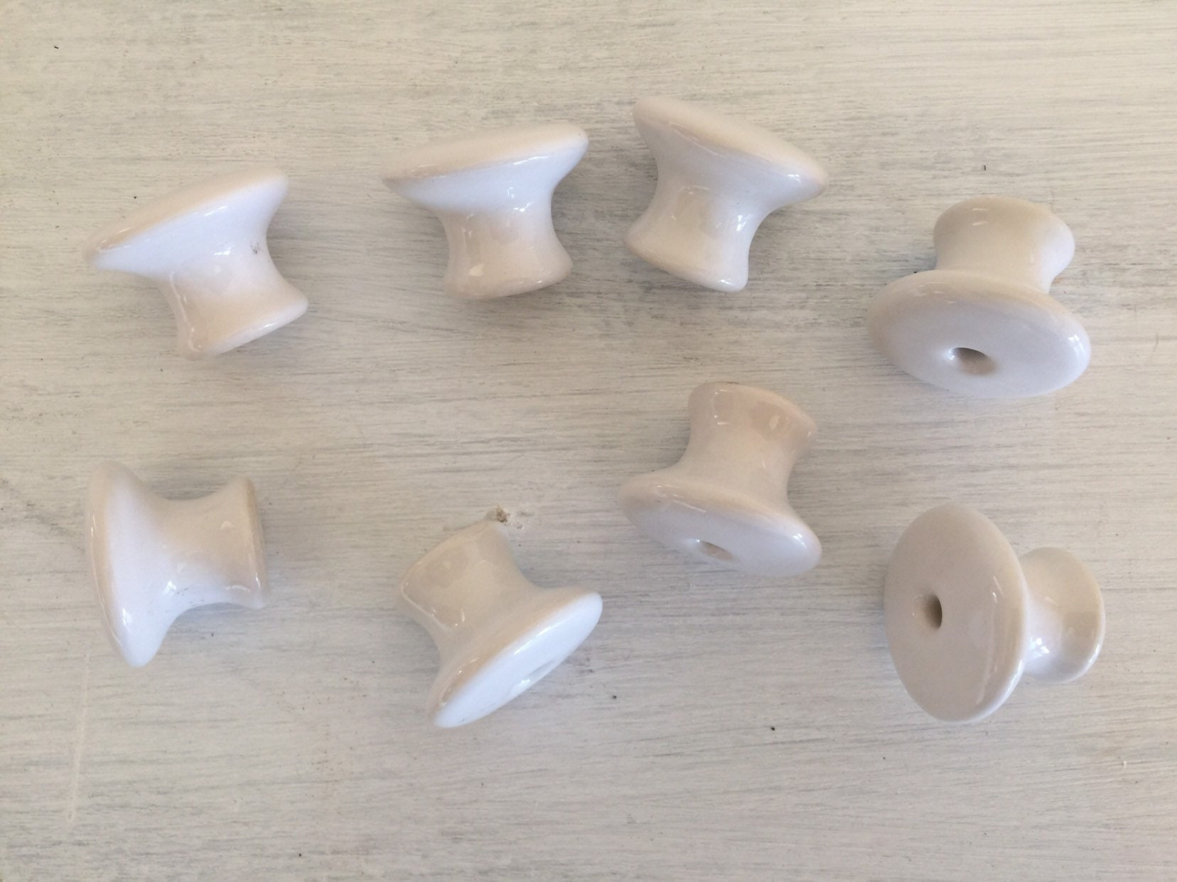 Jewelry Box Knobs, White Porcelain Glass Drawer Pulls Chest Handle - Etsy