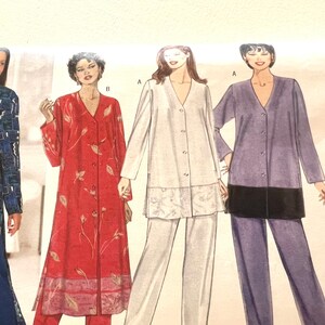 1970's Misses Duster Pants or Tunic Sewing Pattern Butterick 6224 Size ...