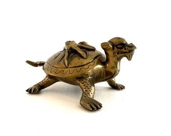 Brass Turtle Dragon - Etsy