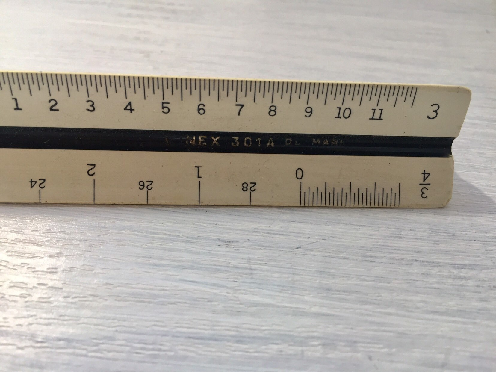 Ruler Engine Divided Linex 301A De Marr 3 Sided Rule Drafting | Etsy