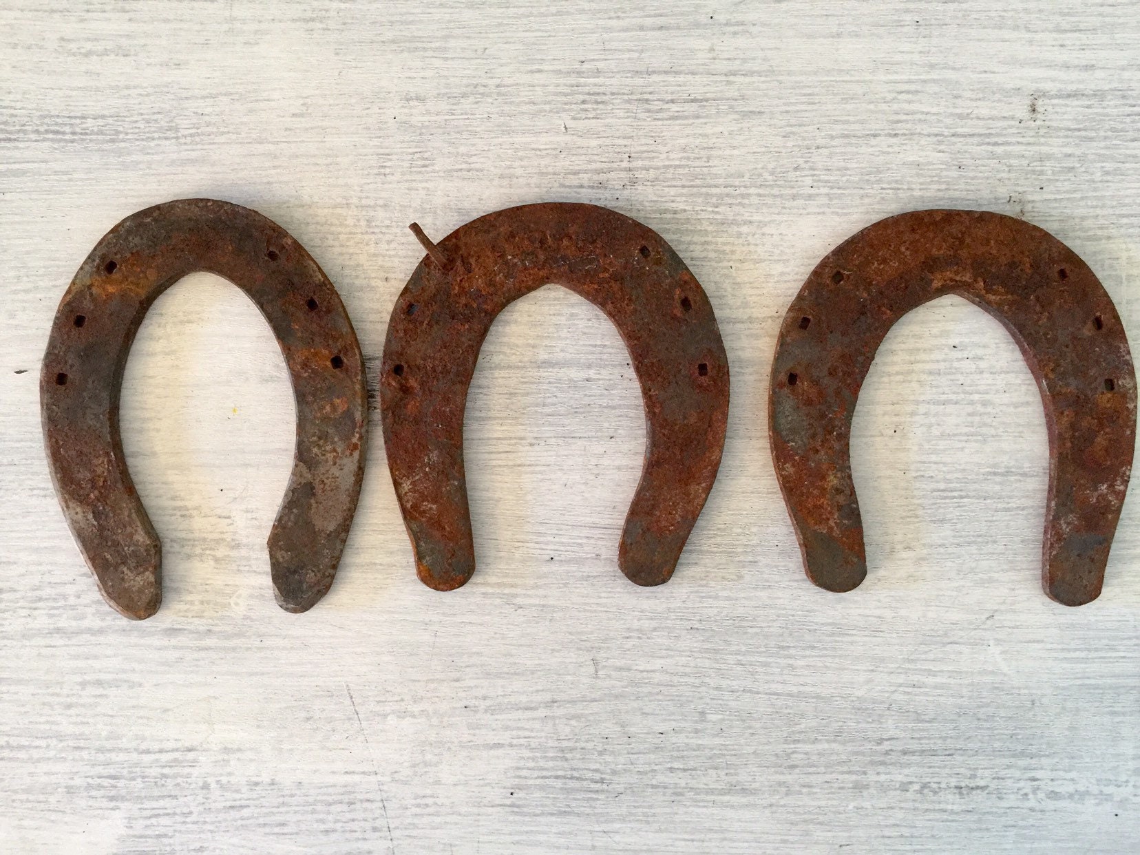 Rusty Horse Shoes Lucky Horseshoe Rusty Slider Horse Plates | Etsy