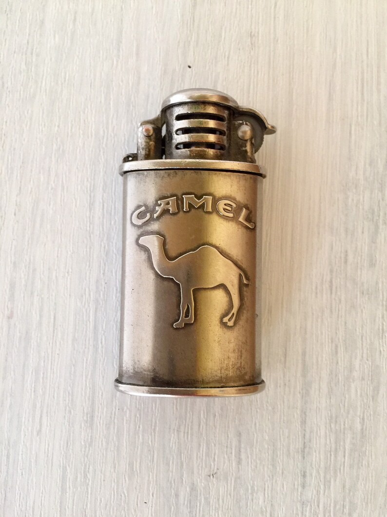 Vintage Camel Advertising Lighter Silver Tone Tobacco - Etsy
