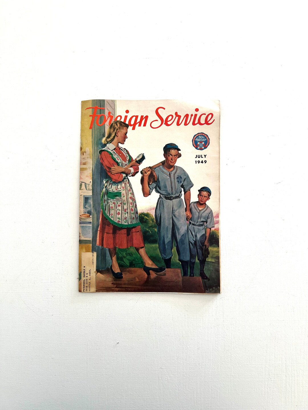 Vintage Foreign Service Magazine Veterans of Foreign Wars USA Art 1949 ...