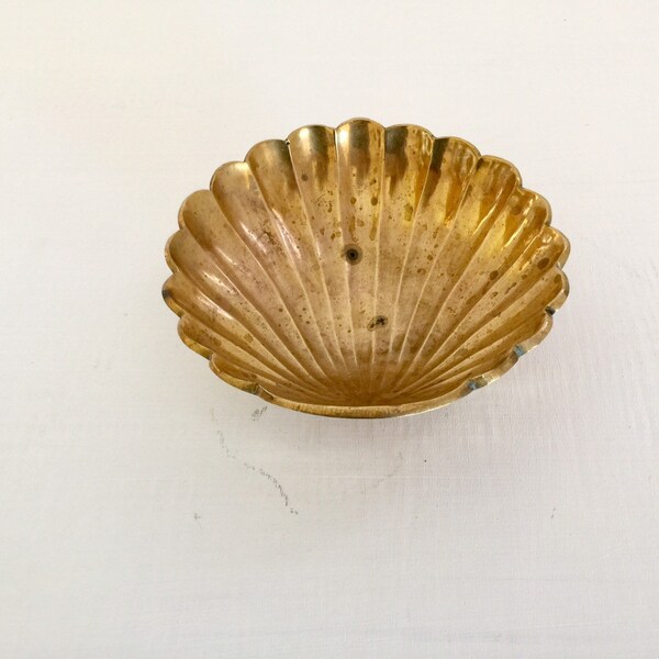 Brass Shell Dish - Etsy
