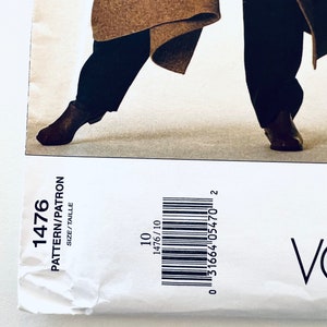 Vogue Coat Sewing Pattern 1476 Issey Miyake Loose Fitting Jacket Shirt ...