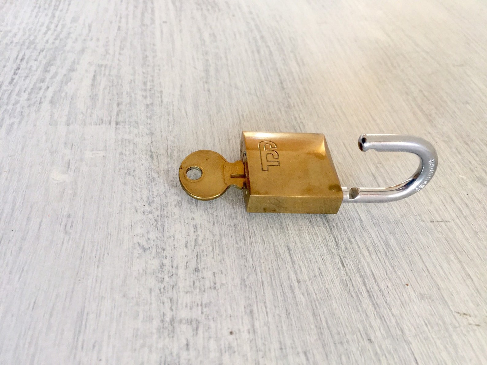 Brass Padlock, Vintage Corbin Cabinet Lock and Key, CCL Company ...