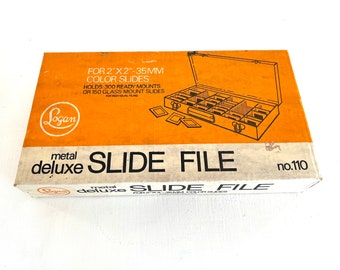 35mm Slide Metal Slide Box Holds 150 Slides - Etsy