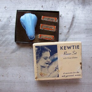 Vintage Razor Vintage Kewtie Razor Set Blue Womens Safety - Etsy