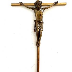 Catholic Crucifix Cross Jesus Christ INRI Gold Tone West Germany - Etsy