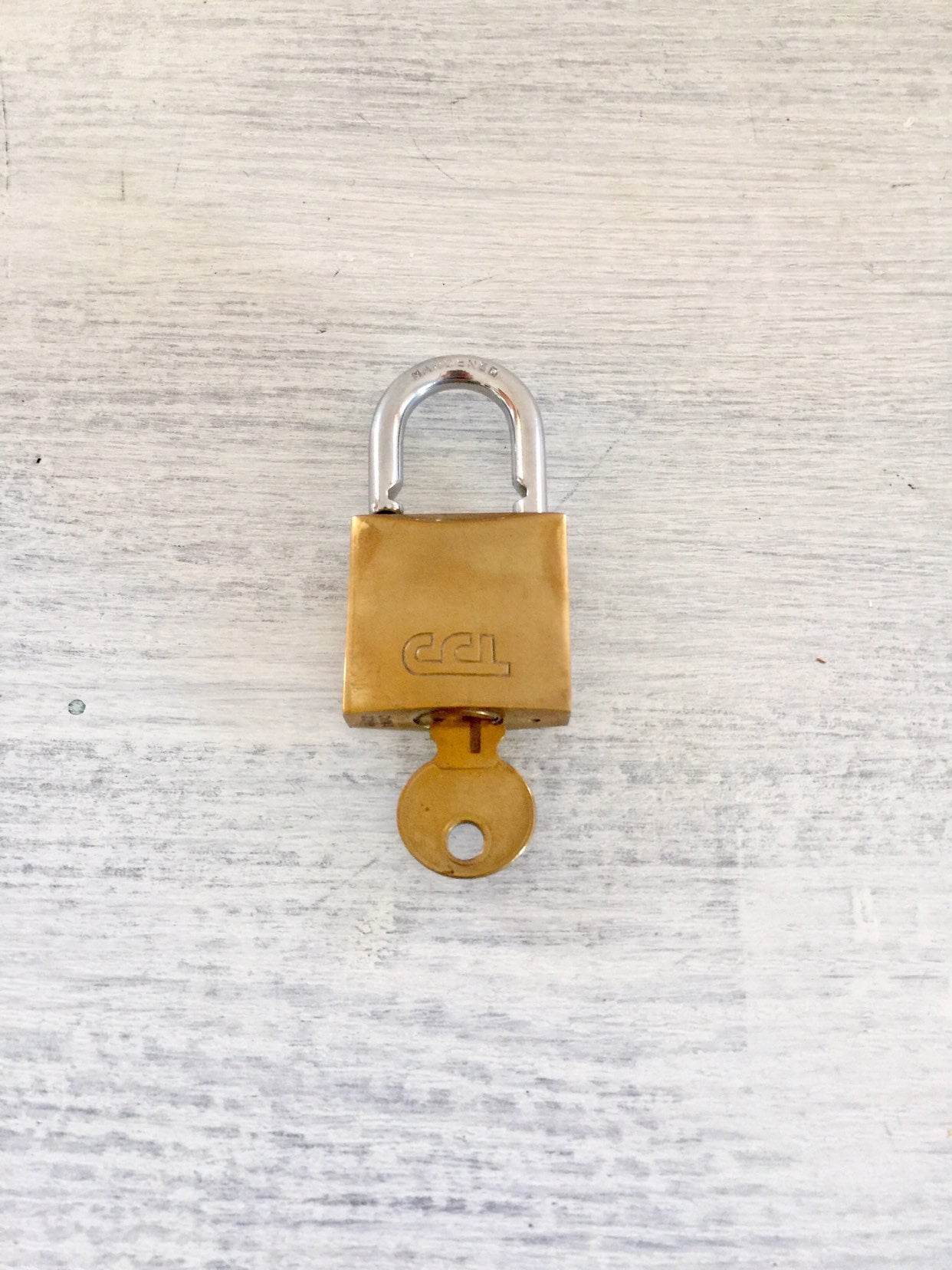 Brass Padlock Vintage Corbin Cabinet Lock and Key CCL | Etsy