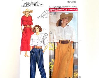 1980s Vest and Skirt Sewing Pattern Mccall's 8207 Vintage Flared Skirt ...