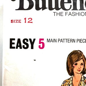70's Boho Wrap Dress Sewing Pattern Simplicity 3157 Pants Size 12 Uncut ...