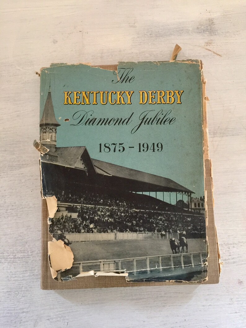 Kentucky Derby Book Diamond Jubilee 1875 1949 Churchill - Etsy