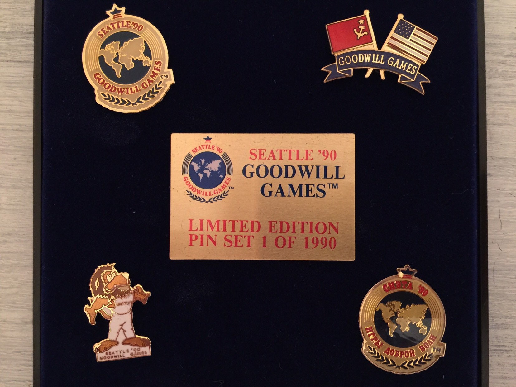 Vintage Goodwill Games Limited Edition Seattle 1990 Metal Collectible ...