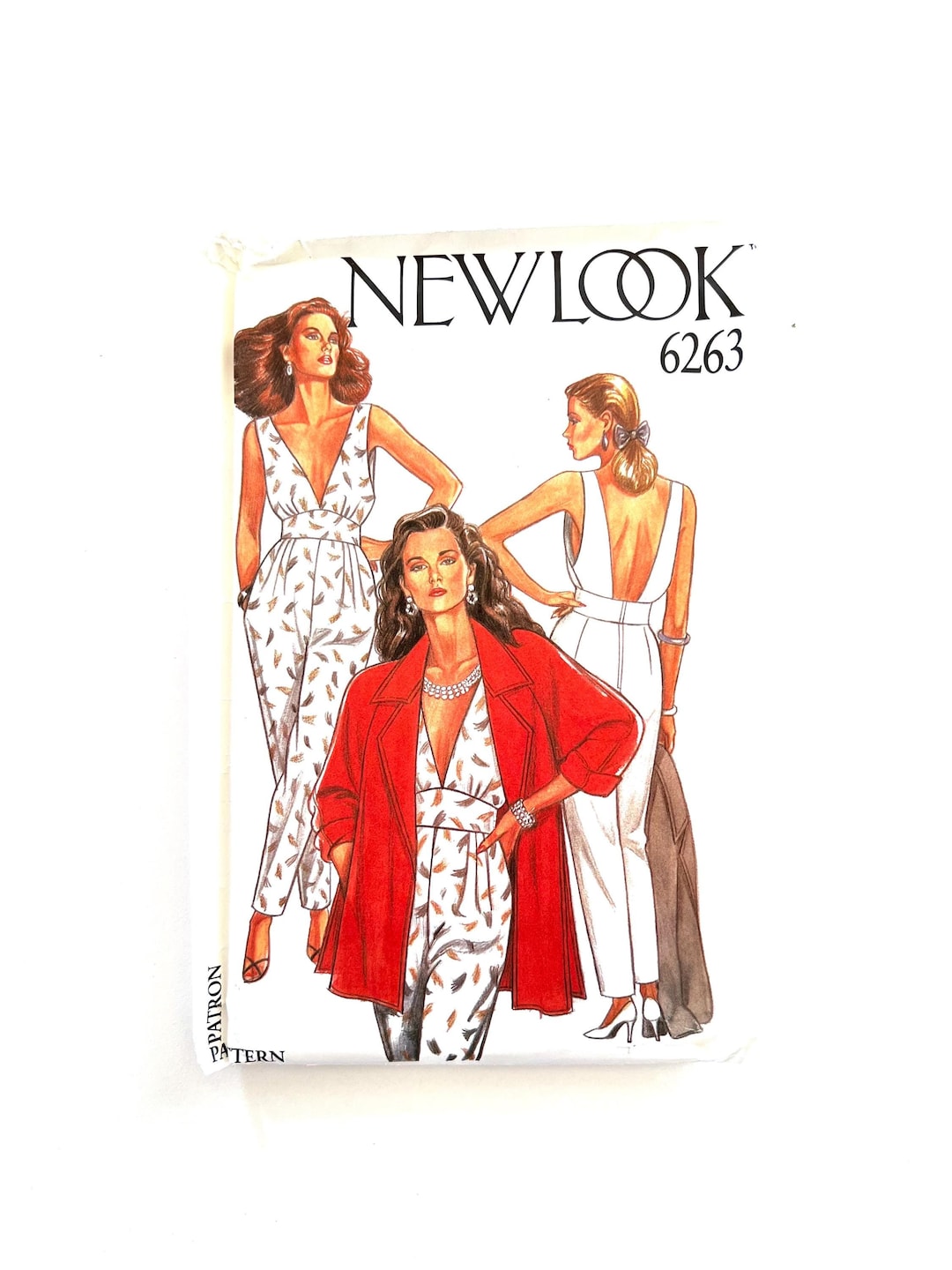 Jumpsuit Sewing Pattern New Look 6263 Womens Halter Top Jacket Size 8 ...