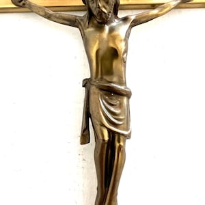 Catholic Crucifix Cross Jesus Christ INRI Gold Tone West Germany - Etsy