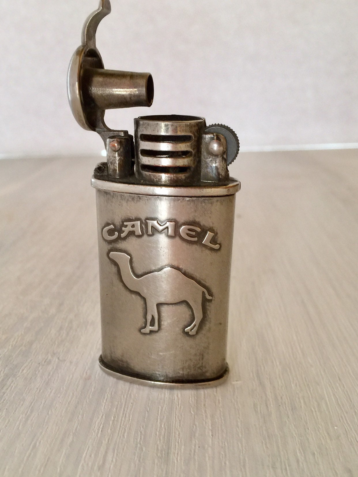 Vintage Camel Advertising Lighter Silver Tone Tobacco - Etsy